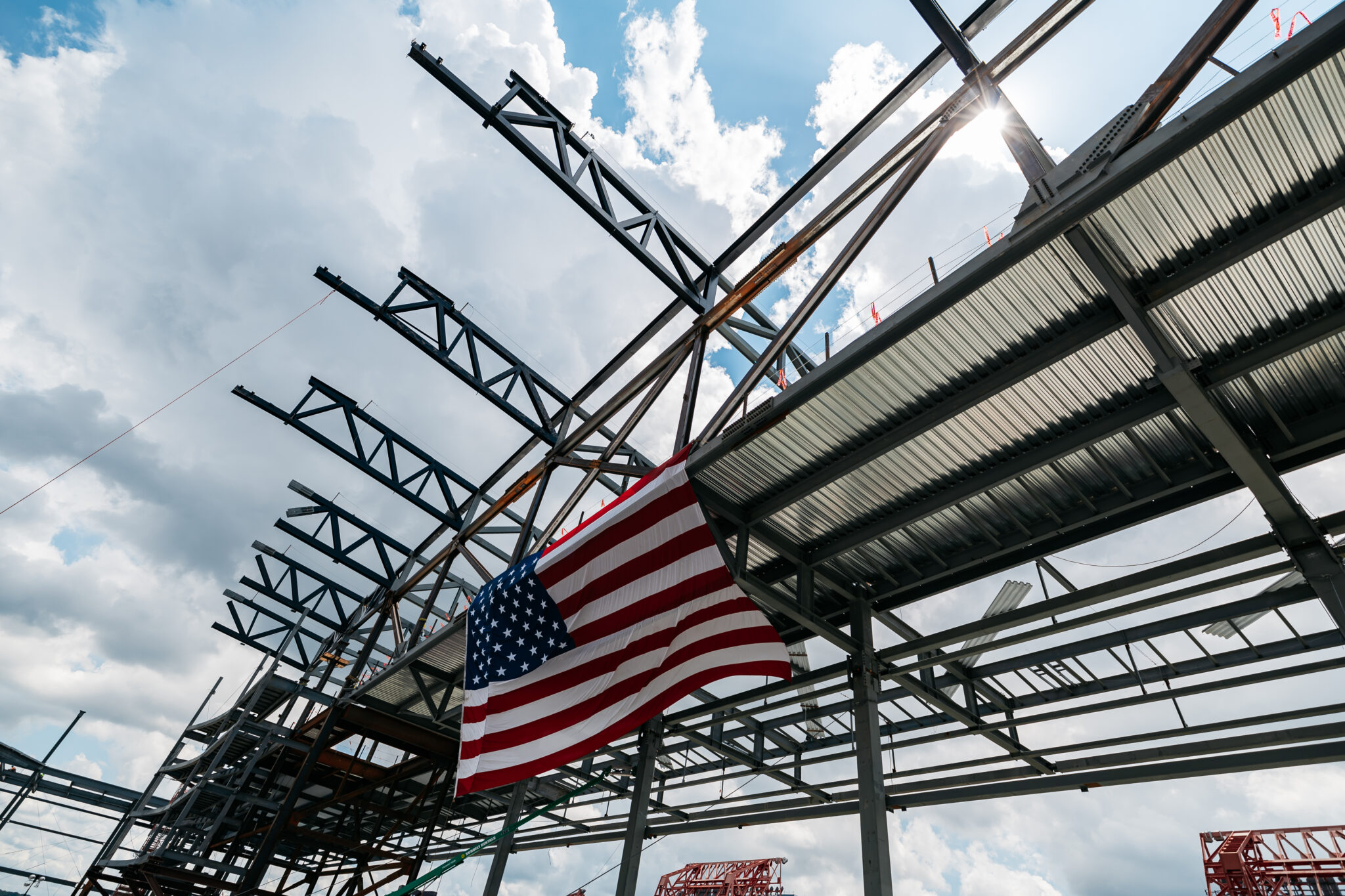 ETFE Roof Installation, Major MEP Progress, and Fabrication of Exterior ...