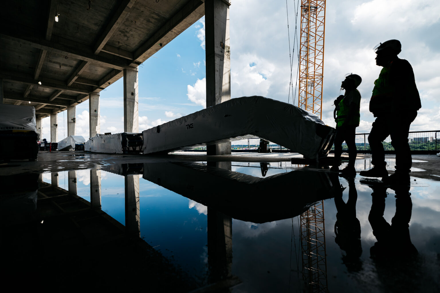 ETFE Roof Installation, Major MEP Progress, and Fabrication of Exterior ...